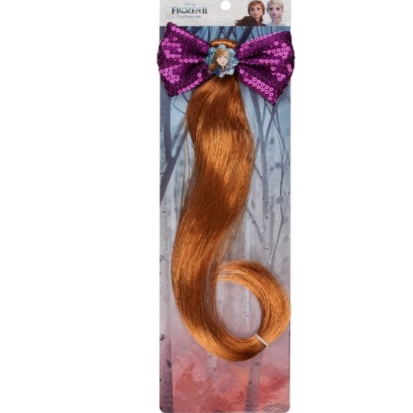 Disney | Accessories | Disney Frozen 2 Anna Ponytail Hair W Bow | Poshmark